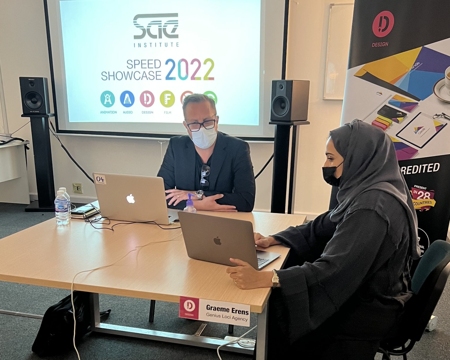 SAE Dubai's first ever Speed Portfolio Night Showcase 2022