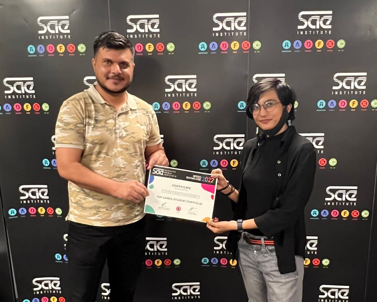 SAE Dubai's first ever Speed Portfolio Night Showcase 2022